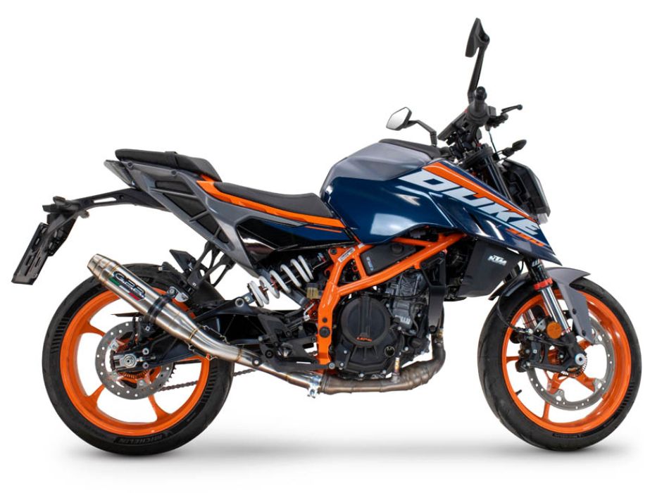 Exhaust compatible with Ktm 250 DUKE 2024-2025, Deeptone Inox, Slip-on ...