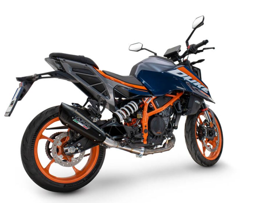 Exhaust compatible with Ktm 390 DUKE 2024-2025, GP-Revo Black Titanium ...