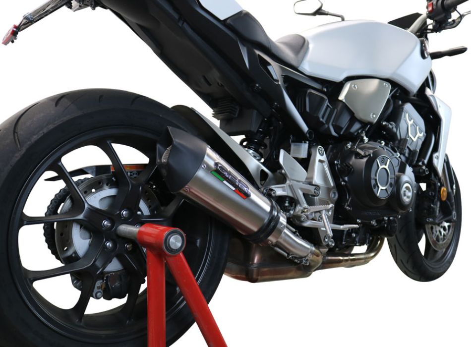 Honda CB1000R 2018-2020, Gpe Ann. titanium, Slip-on exhaust including link pipe - Approved ...