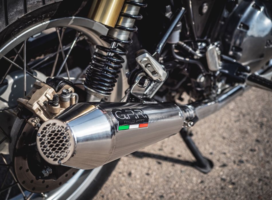 GPR exhaust compatible with Royal Enfield Interceptor 650 2021-2025 ...