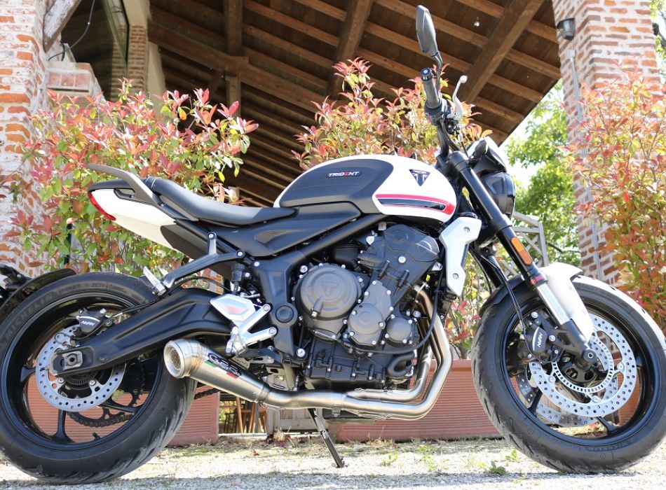 GPR exhaust compatible with Triumph Trident 660 2021-2024, Powercone Evo, Full system exhaust ...