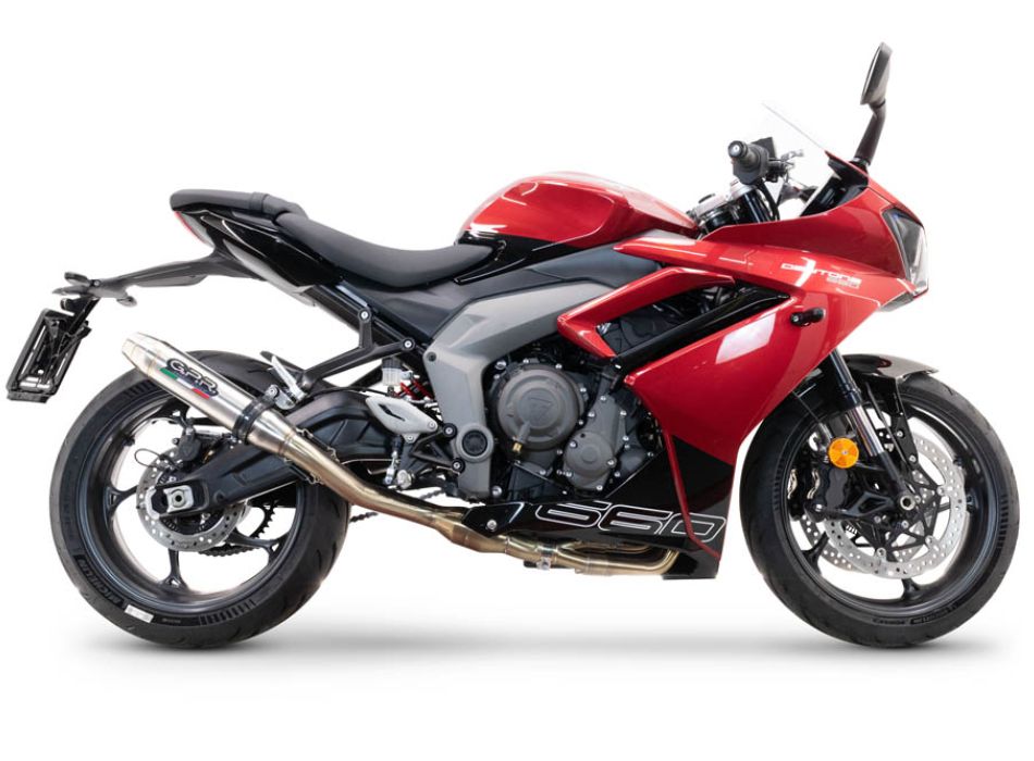 GPR exhaust compatible with Triumph Daytona 660 2023-2025, Deeptone ...